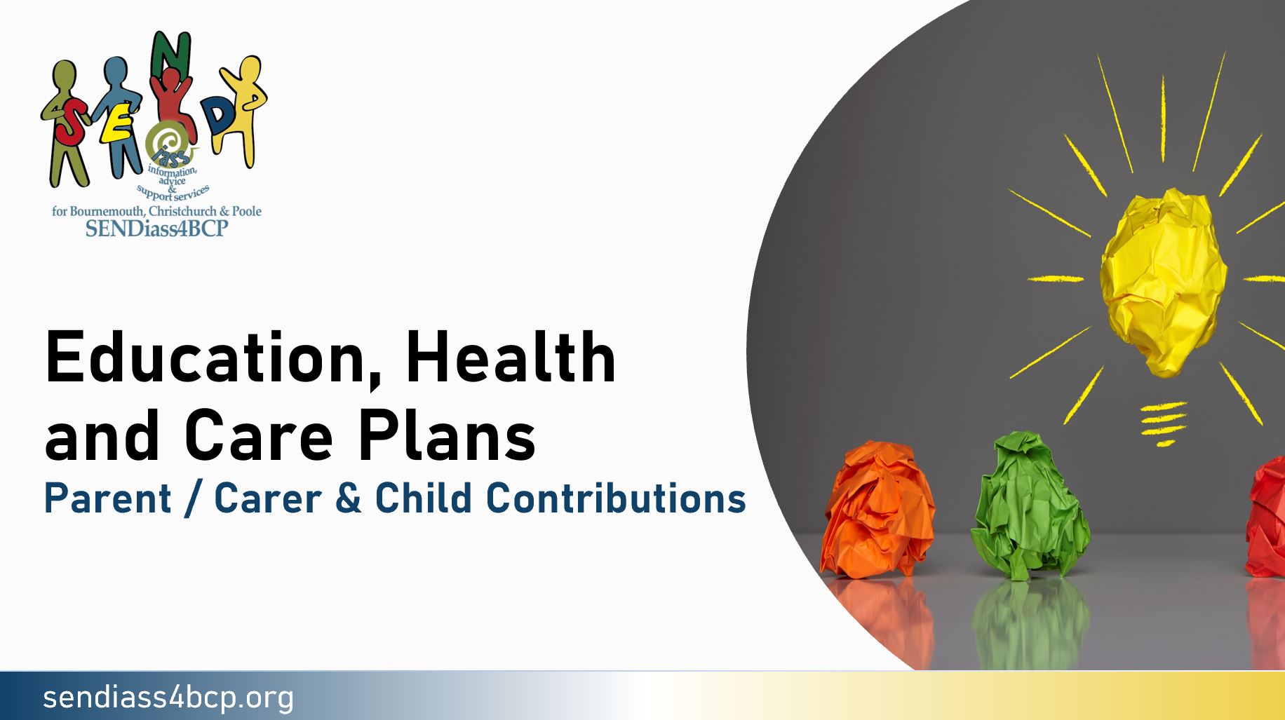 Parent Carer and Child Contributions Workshop (Online) - SENDiass4BCP